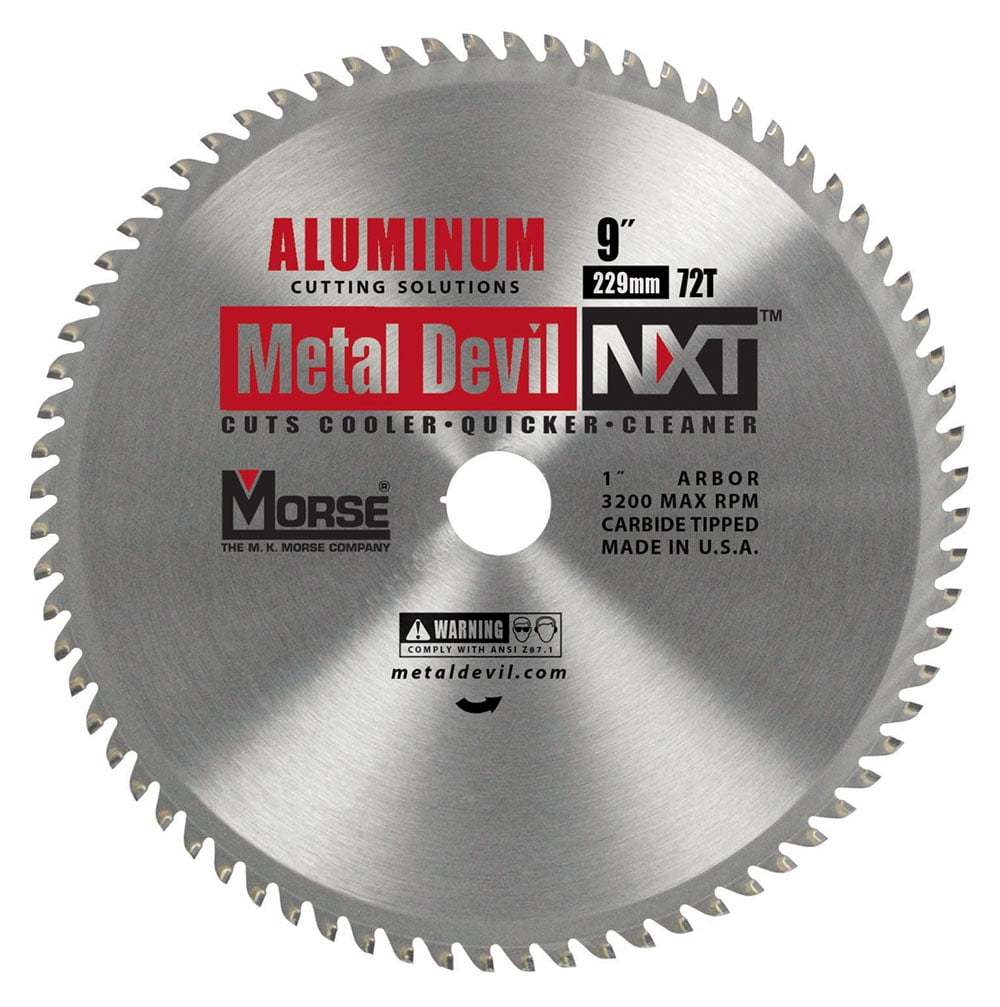 "Mk Morse Morse Metal Devil Nxt Circular Saw Blade 9"" Aluminum ...