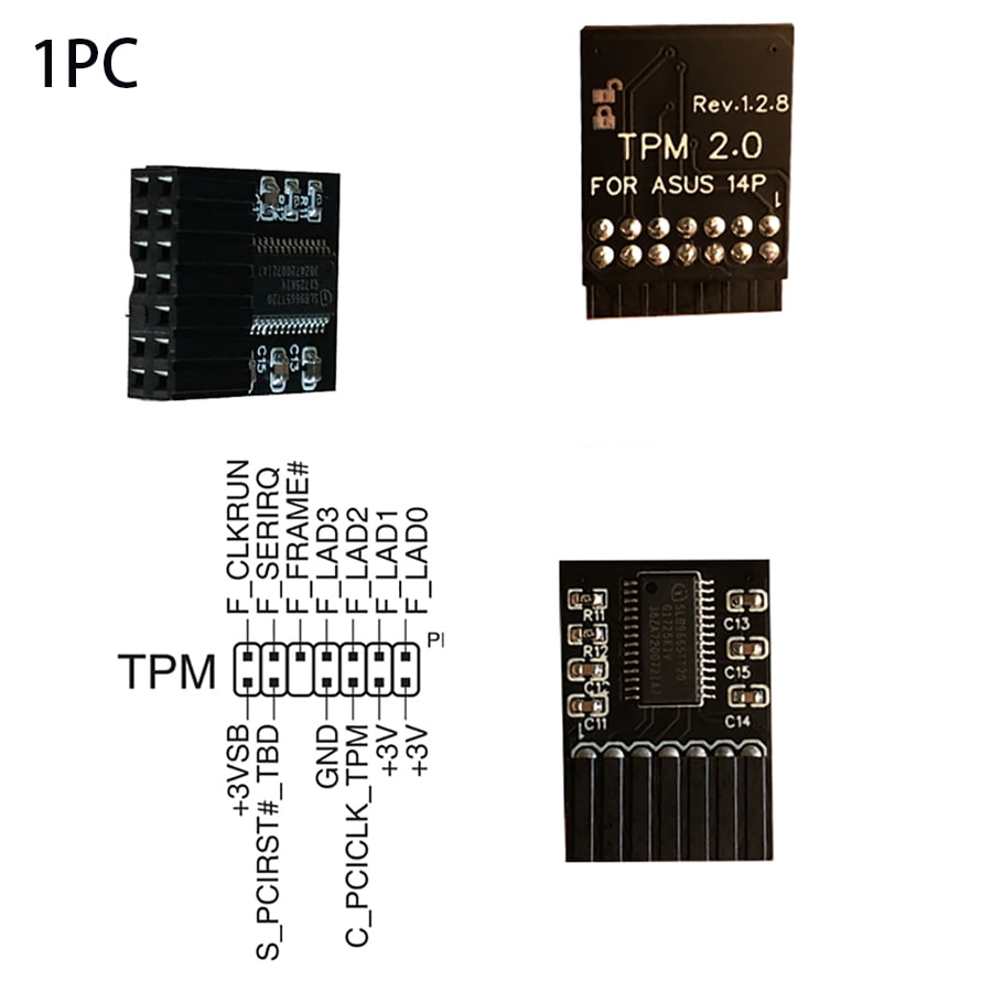 TPM 2.0 Security Module Trusted Platform Module For ASUS 14 Pin LPC ...