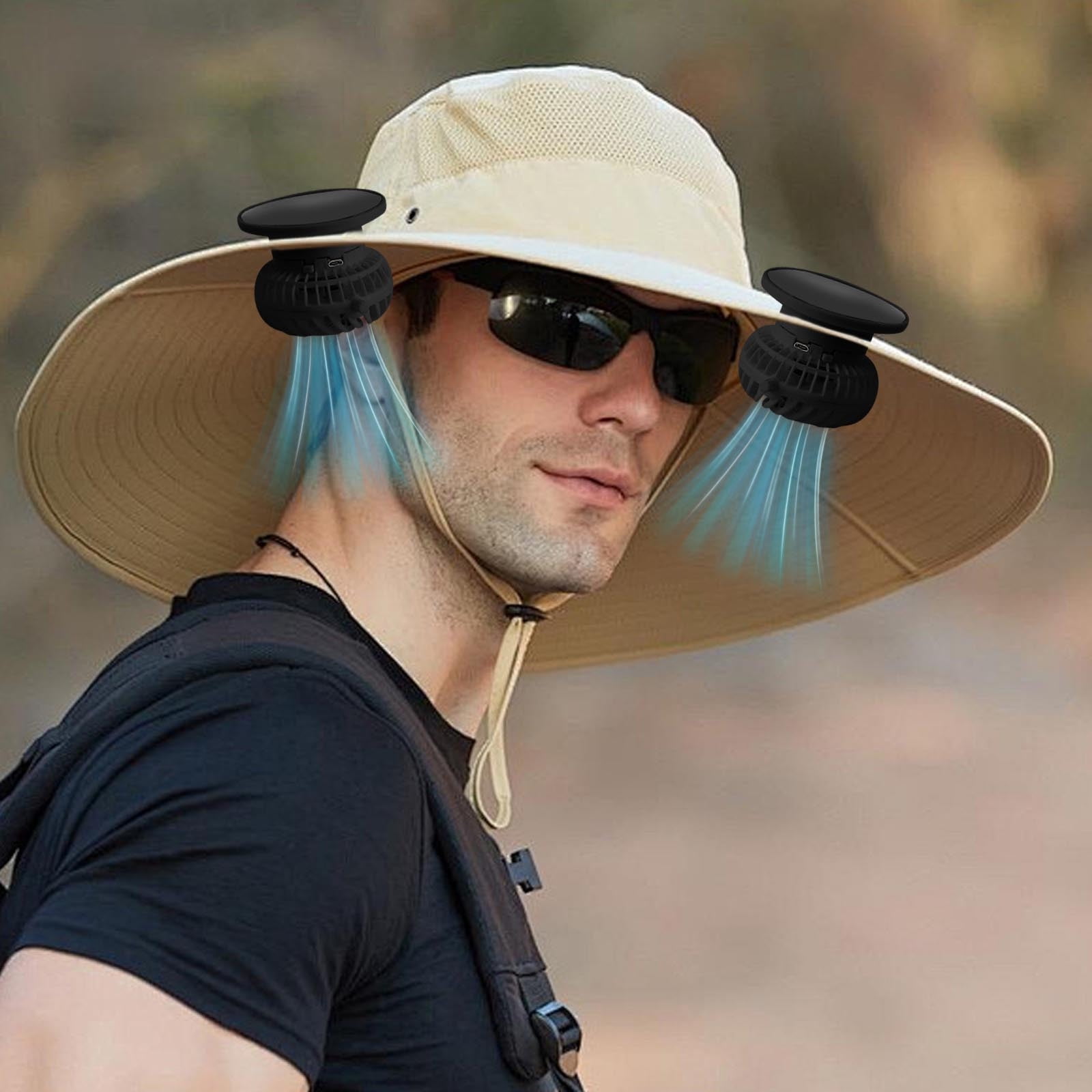 Birdeem Solar Fan Cap Accessory  180-360 Rotation Removable Fan For Hats  Usb Rechargeable With 3 Speeds  Portable Cooling Solution