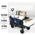 Collapsible Double Decker Wagon, Heavy Duty Foldable Cart with All ...