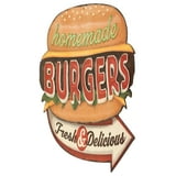 Homemade Burgers Embossed Tin Sign - Walmart.com