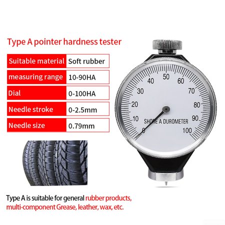 New Dial Shore Type O Rubber Tire Tyre Durometer Hardness Tester Meter ...