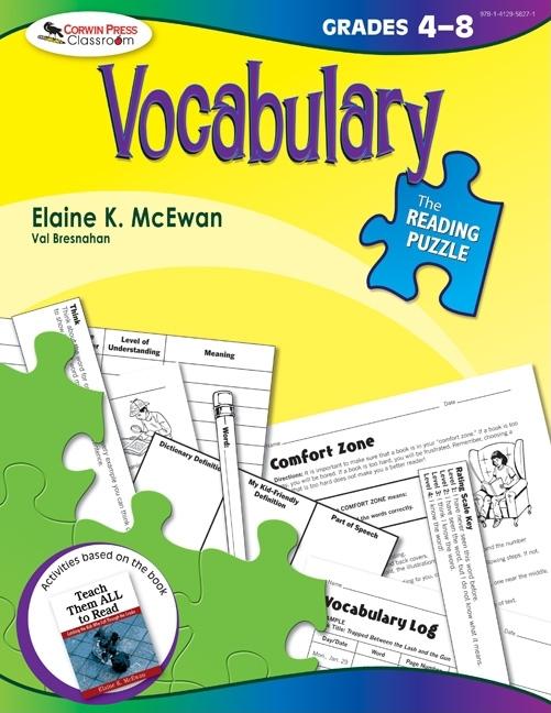Reading Puzzle: The Reading Puzzle: Vocabulary, Grades 4-8 (Paperback ...