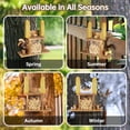 ACDANC Carbonized Squirrel Feeders for Outside,Funny Chipmunk Feeder ...