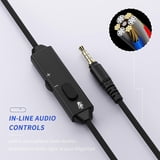 BINNUNE Wired Headphones with Microphone for PC PS5 Xbox, White ...