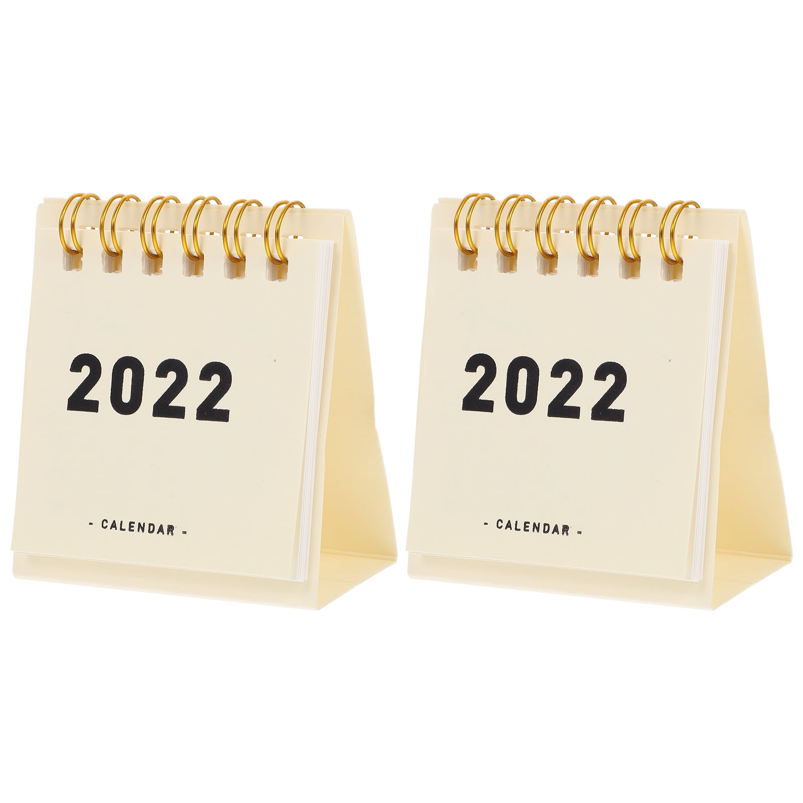 NUOLUX 2PCS Simple Mini 2022 Desk Calendar Desktop 2022 Mini Calendar ...