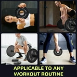 BalanceFrom 5ft Olympic Barbell Set (30lb Bar) with Cast Iron Plates ...