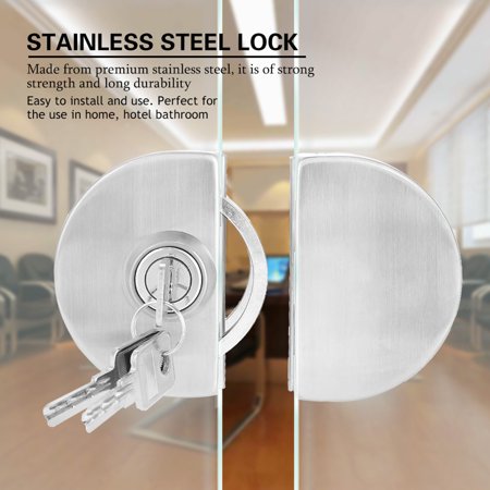 10~12mm Glass Door Lock, Home Glass Door Lock, Easy Opening And Closing ...