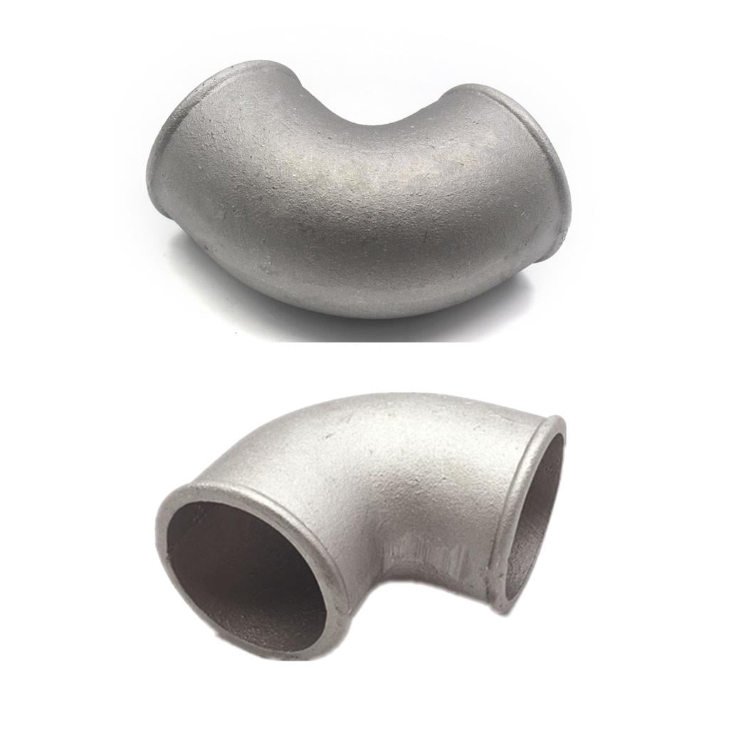 Codo de aluminio de 2 piezas 3,5 "90 degree de curvatura adecuado para ...