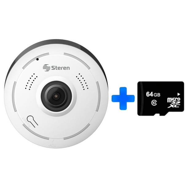 Cámara Seguridad WiFi Steren CCTV-232 360° más memoria 64GB | Bodega Aurrera en línea