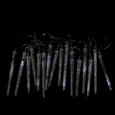 Set of 10 Dripping Icicle Snowfall Christmas Light Tubes 9" - Walmart.com