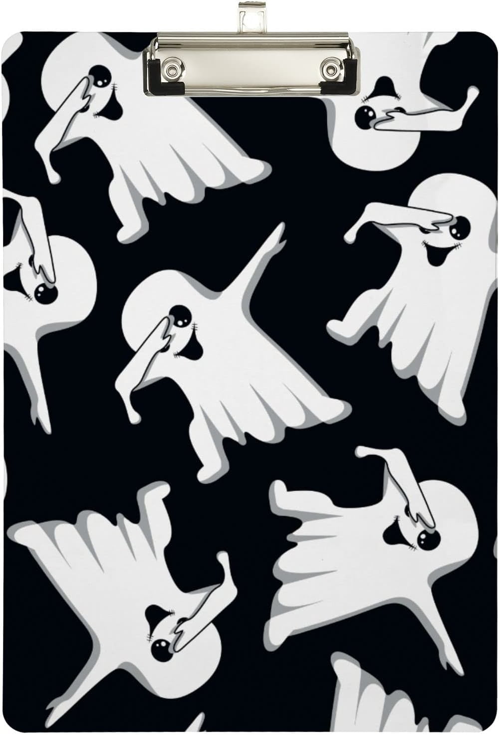 FMSHPON Halloween Funny Dab Ghost Clipboard Hardboard Wood Nursing Clip ...