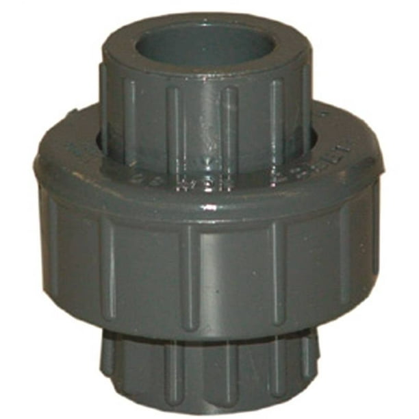 Genova 372148 Pipe Union, 1-1/4 in, Slip, SCH 80, 150 psi, PVC ...