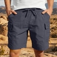 AGKIZG Print Men Color Gym Shorts Elastic Waist Zipper Pockets ...