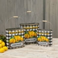 Set of 3 Rustic Nesting Metal Farm Fresh Lemonade Bucket - Walmart.com