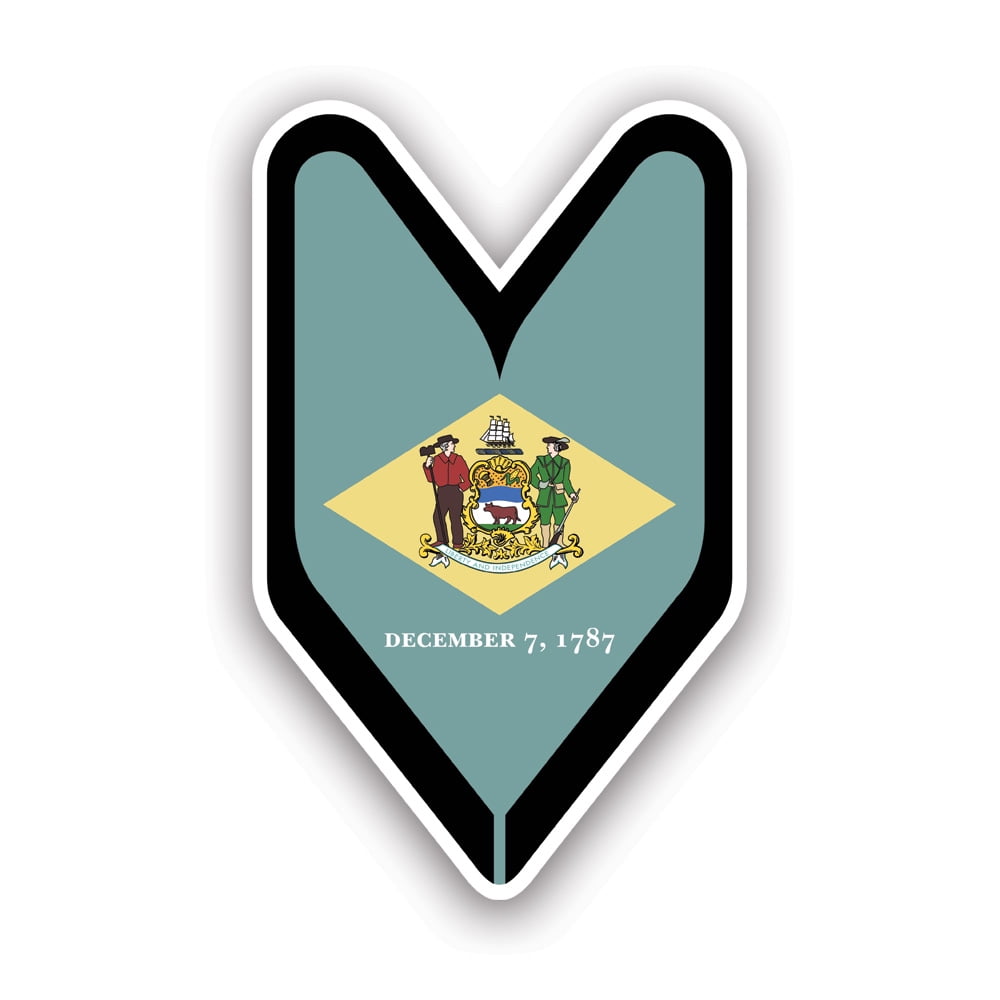 Delaware Driver Badge Sticker Decal - Self Adhesive Vinyl ...