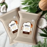Yes To Coconut Hydrate & Restore Cleansing Facial Wipes for Very Dry ...