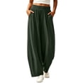Bloomae Women Casual Wide Leg Palazzo Lounge Pants Stretch Comfy Soft ...