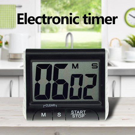 Jinveno Digital Kitchen Timer Cooking Count Up Countdown Alarm Magnet ...
