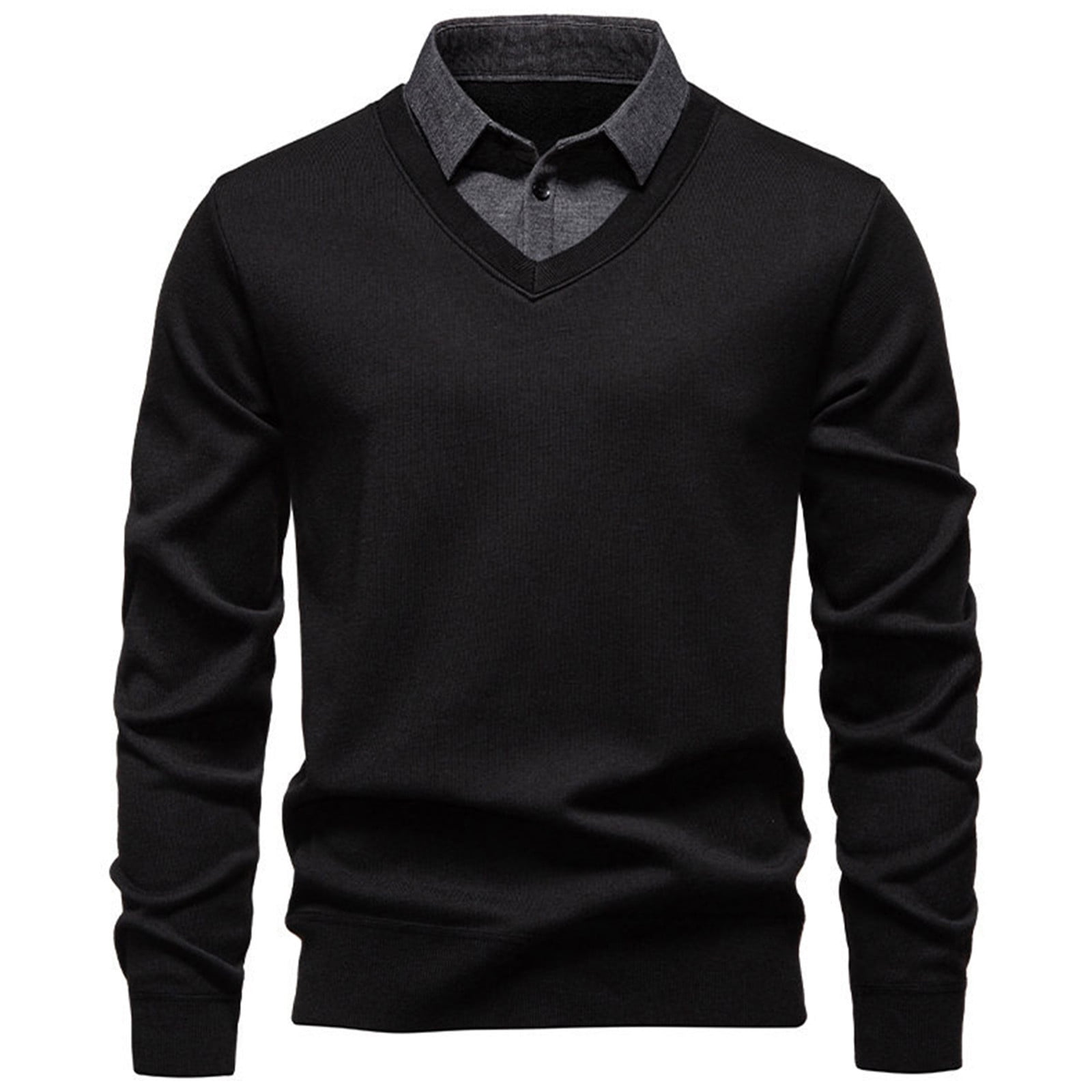 Click here for Meetotime Long Sleeve Knitted Shirts For Men Color... prices