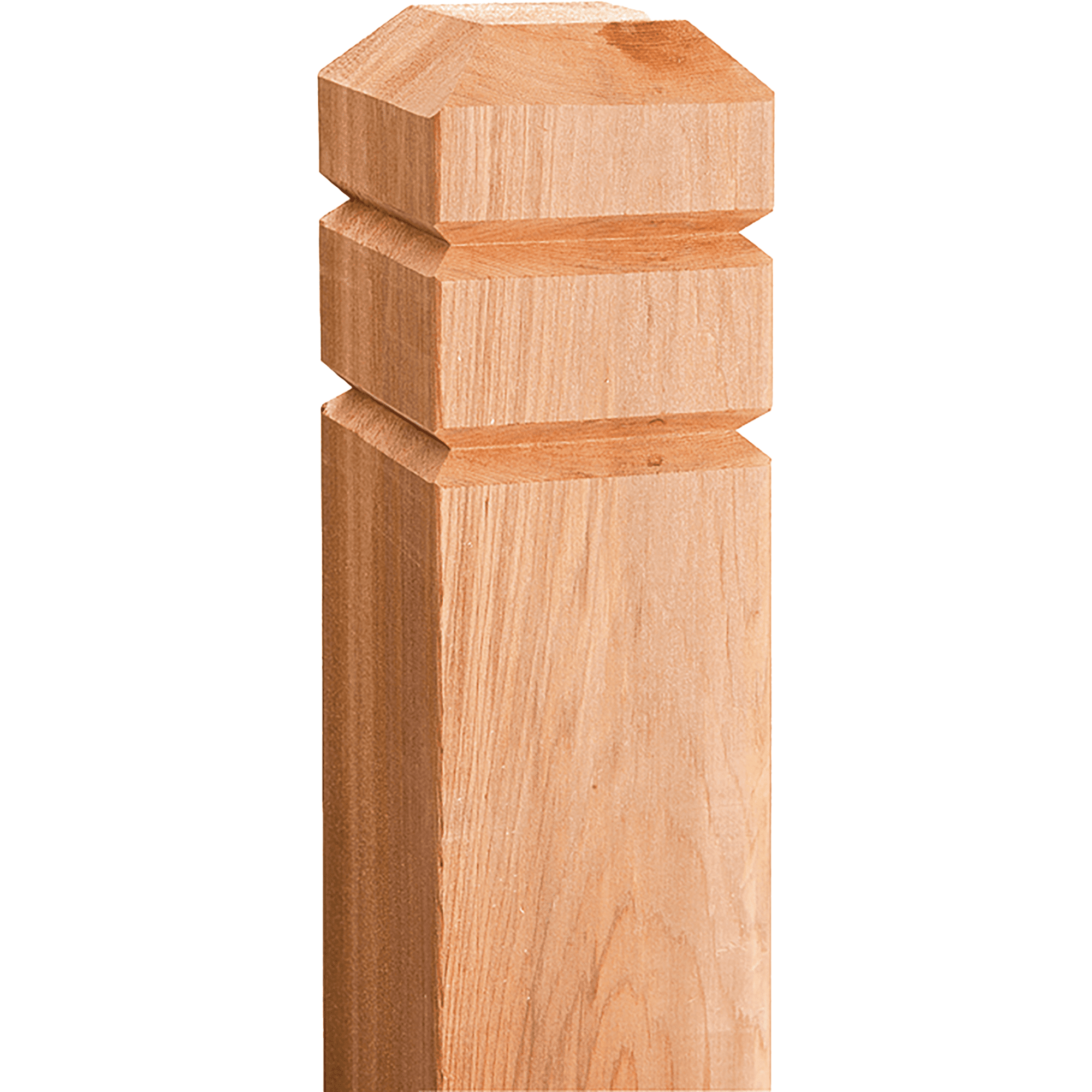 Real Wood Products 4 In. x 4 In. x 54 In. Chamfered Deck Post - Walmart.com