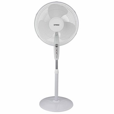 Optimus 35" Pedestal Tower 3-Speed Fan in White with Remote - Walmart.com