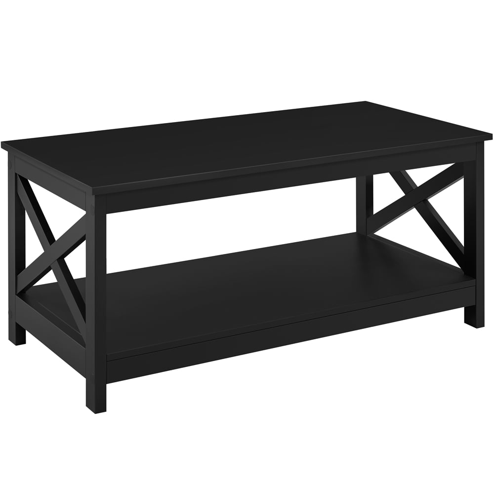 Click here for Fullfurnique 2-Tier Coffee Table With Storage Shel... prices