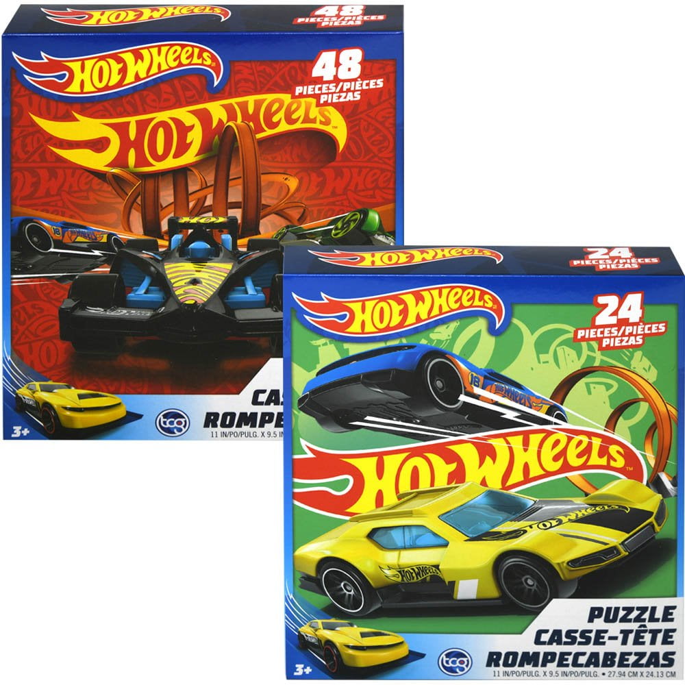 Hot Wheels Kids Premiere Puzzle- 2 asst 1x24/1x48pc - Walmart.com