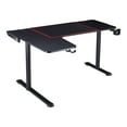 Devan Steel L-Shaped Gaming Desk with USB Ports, Black - Walmart.com
