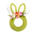 CREATITOY 1Pc Easter Simulation Rabbit Head Wreath Artificial Flower ...