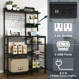 Hommoo 7 Tiers Multipurpose Kitchen Storage Rack, Baker’s Rack for ...