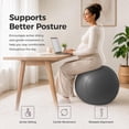 Birthing Ball for - 65cm 1400g Extra Thick Yoga Ball for Labor ...