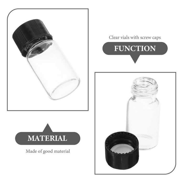 Glass Vials With Screw Caps