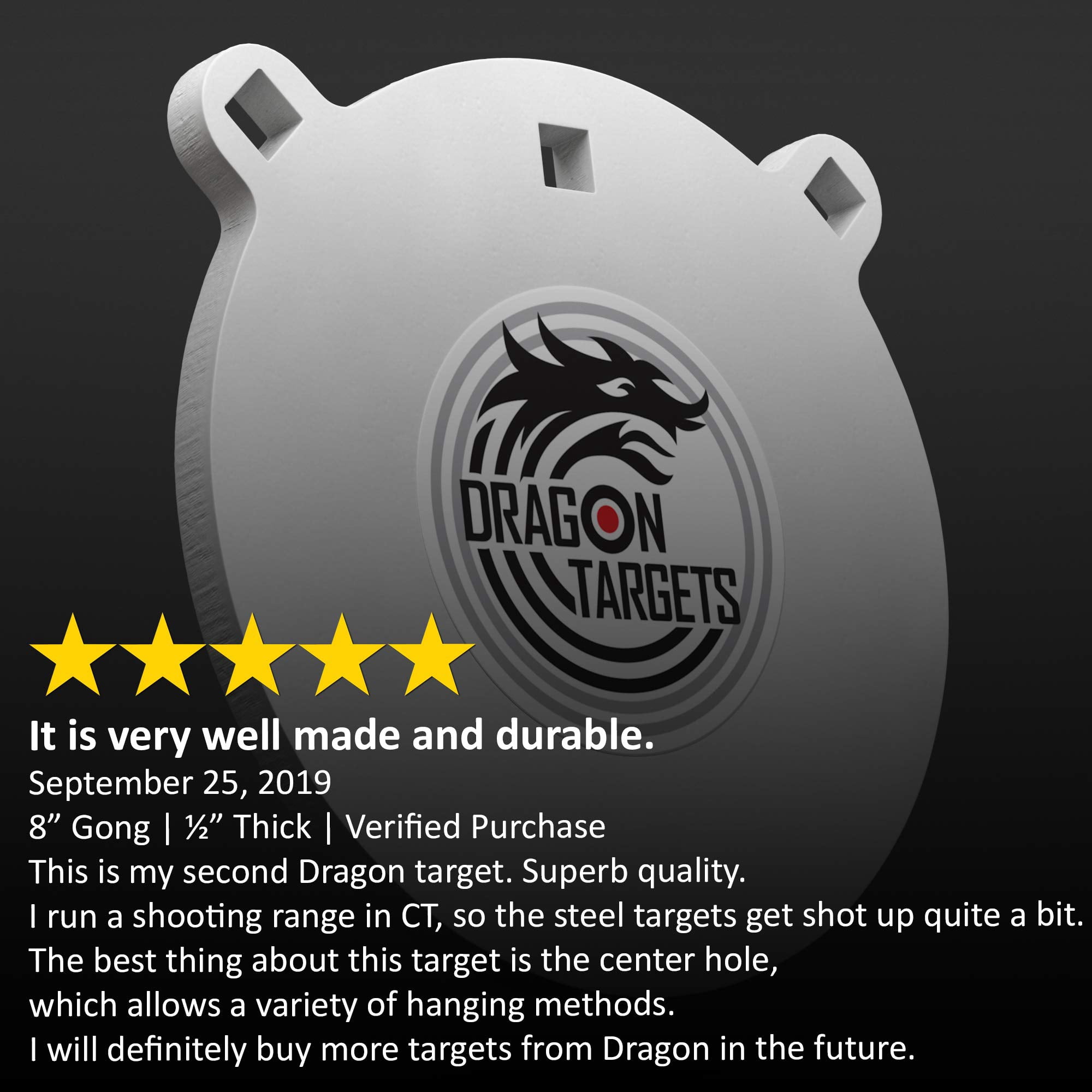 Buy Dragon Targets AR500 Steel Targets 1/2 inch Thick Laser Cut ...