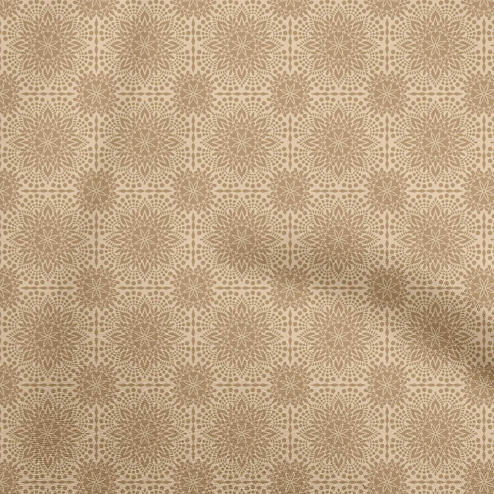 oneOone Georgette Viscose Light Brown Fabric Asian Ornamental Diy ...