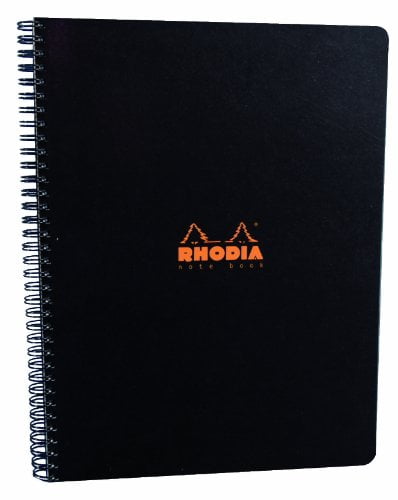 Rhodia Wirebound Notebook 9X11.75 Inches Black Grid - Walmart.com