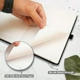 A5 PU Leather Hardcover Notebook, Lined Pages with Elastic Band, 80 ...