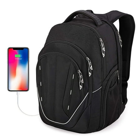 SwissDigital Terabyte TSA Friendly Waterproof Large Backpack Business ...