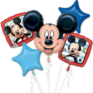 Mickey Mouse Mylar Balloon Bouquet - Party Supplies - Walmart.com
