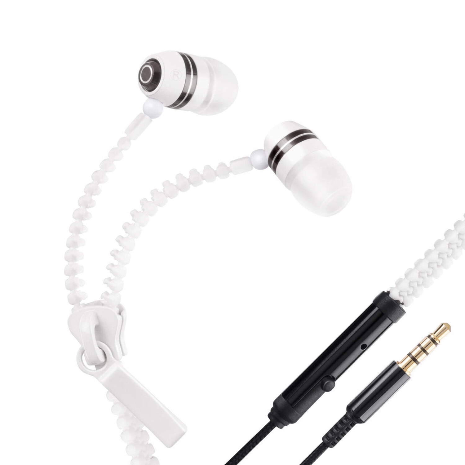 Steren Hands free earbuds Zipper Style - Walmart.com