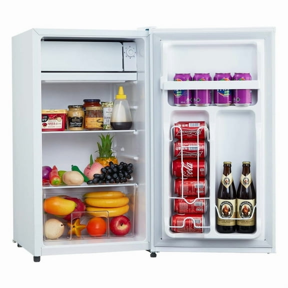 Kcpolre Mini Fridge with Freezer, Compact 3.2 Cu.ft Refrigerator, Pink ...