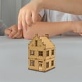 Assembled House Model Building Kit Wooden Material for Hobbyists and ...