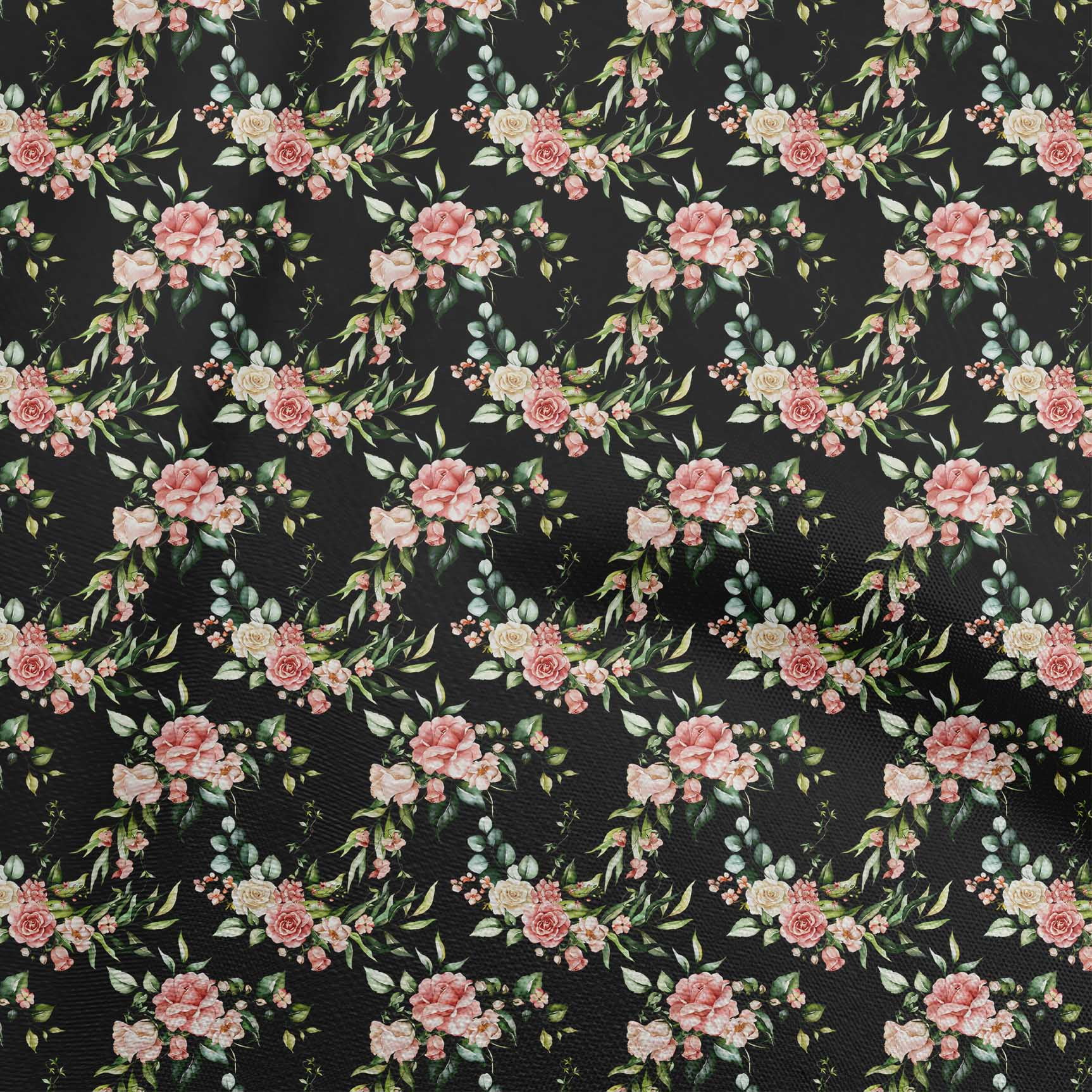 Click here for Oneoone Cotton Cambric Pink Fabric Floral Sewing C... prices