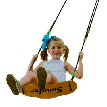 Swurfer The Original Stand up Surfing Swing, Wooden Outdoor Swing for ...