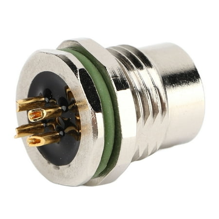 4 Pcs M12 Aviation 4 Core A Type Plug 4 Pins Female Panel Electronic ...