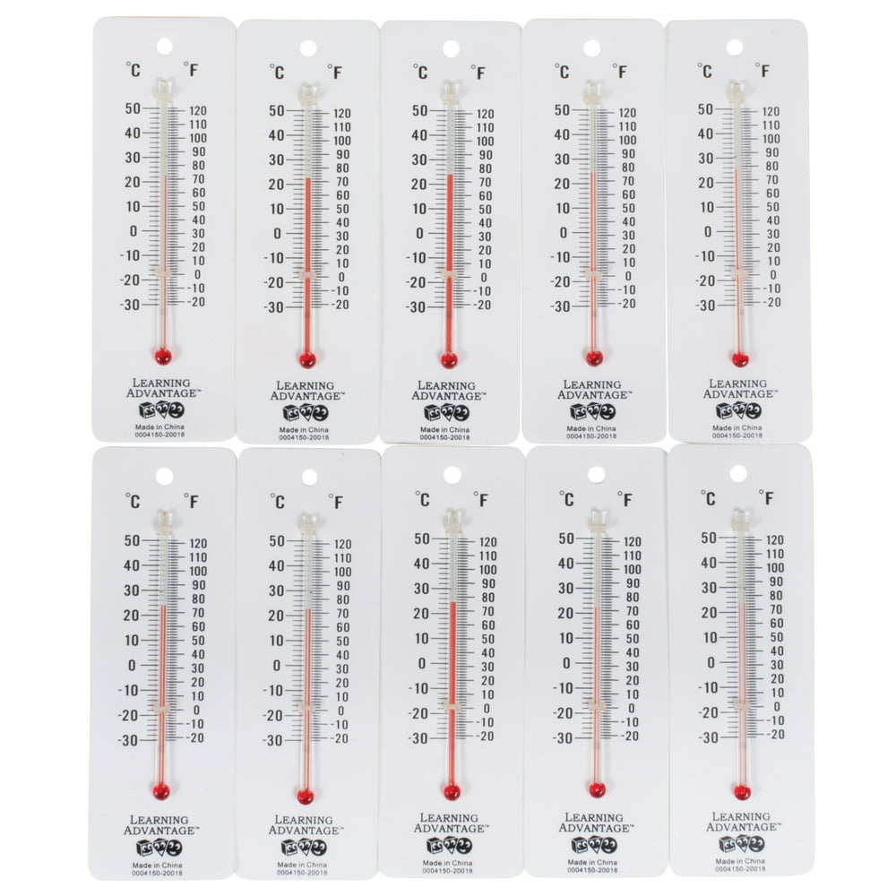 Learning Advantage Student Thermometers - Set of 10 - Walmart.com ...