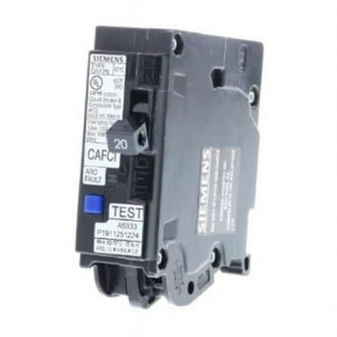 Siemens 20 Amp Arc Fault AFCI Breaker QA120AFC Combination Type Circuit ...