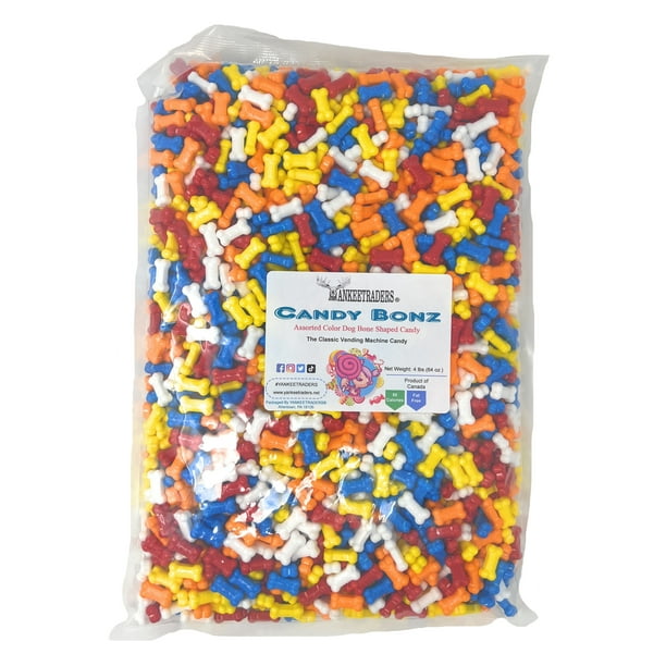 Candy Bonz, Assorted Dog Bone Shaped Candy, 4 lb. Bag - Walmart.com