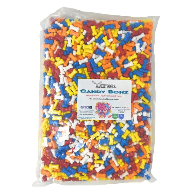 Candy Bonz, Assorted Dog Bone Shaped Candy, 4 lb. Bag - Walmart.com