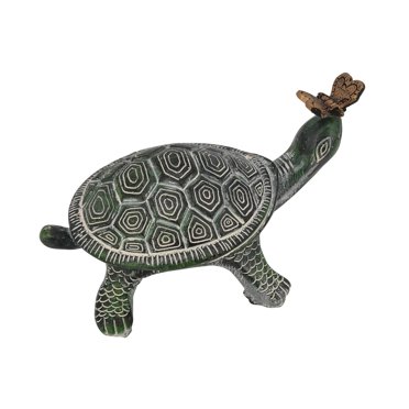 Gerson 14"L Magnesium Garden Turtle Figurine - Walmart.com